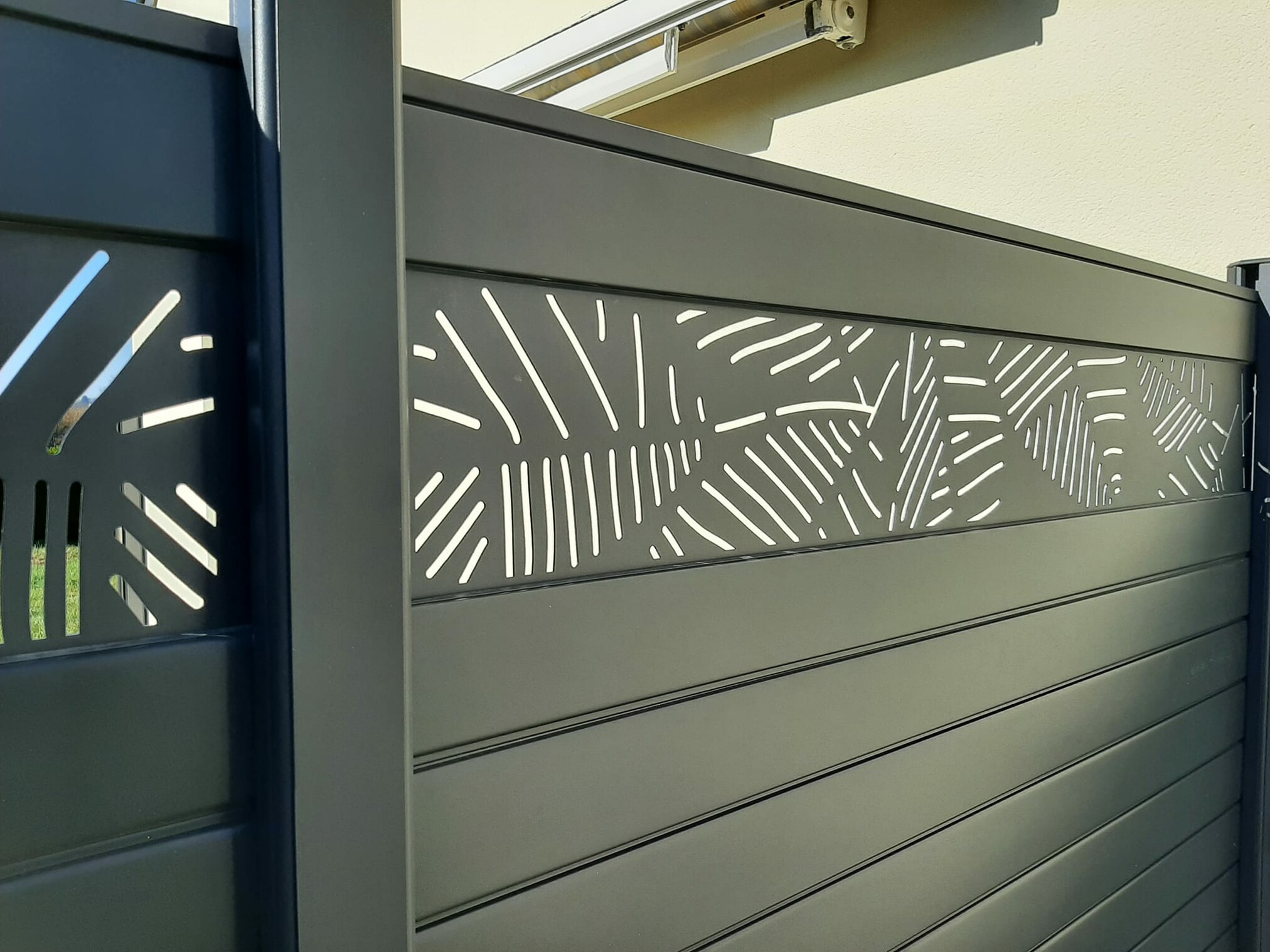 Installation de clôture - claustra en aluminium - Quessoy - 22